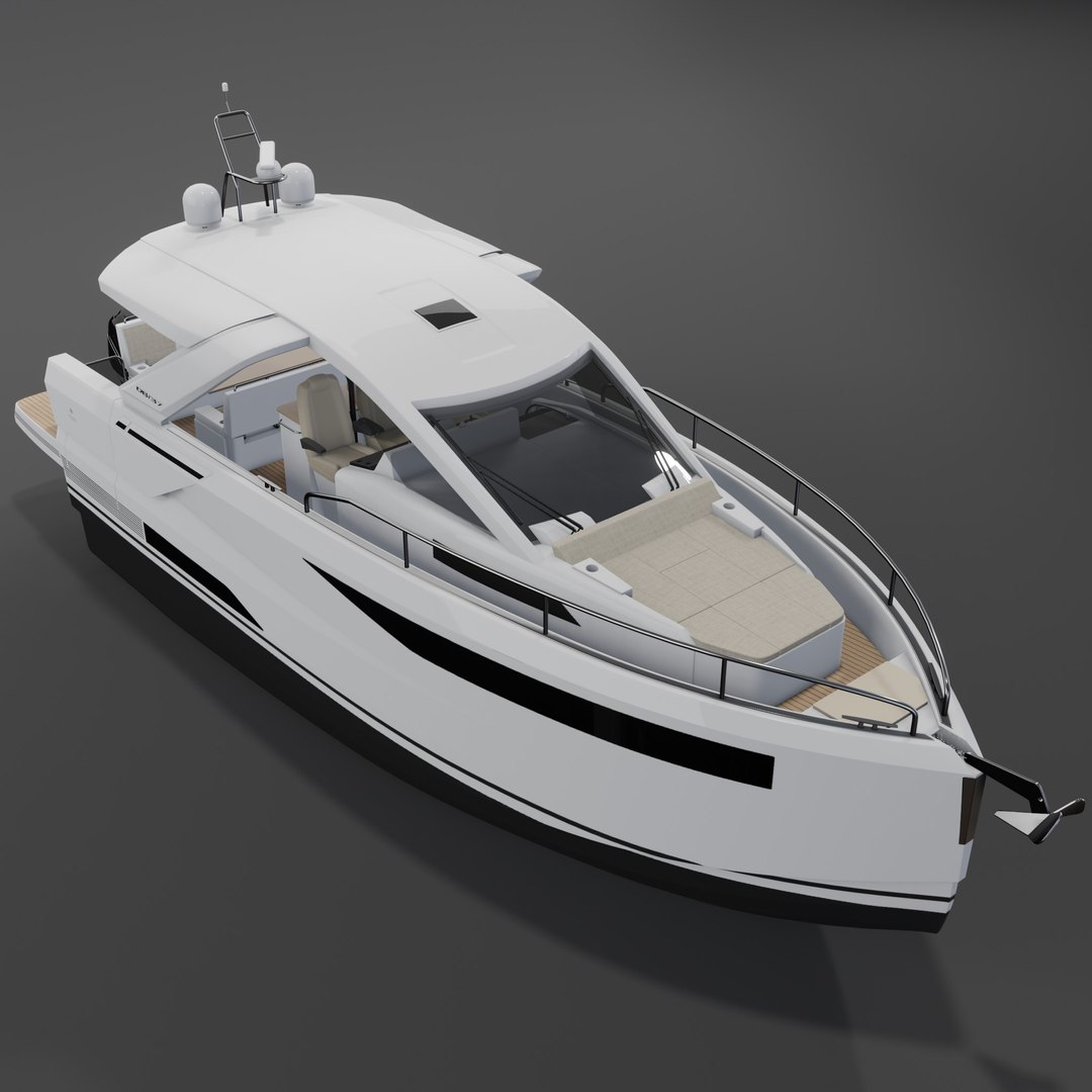 Jeanneau DB37 Luxury Motor Yacht 3D Model 3D Model - TurboSquid 2190395