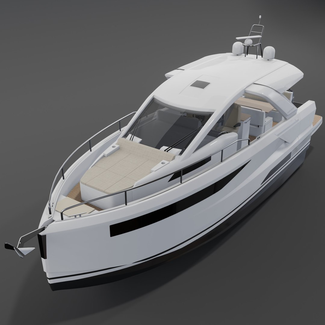 Jeanneau DB37 Luxury Motor Yacht 3D Model 3D Model - TurboSquid 2190395