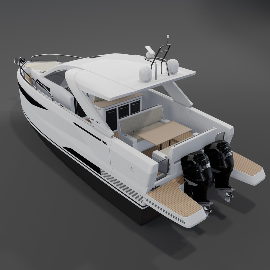 Jeanneau DB37 Luxury Motor Yacht 3D Model 3D Model - TurboSquid 2190395