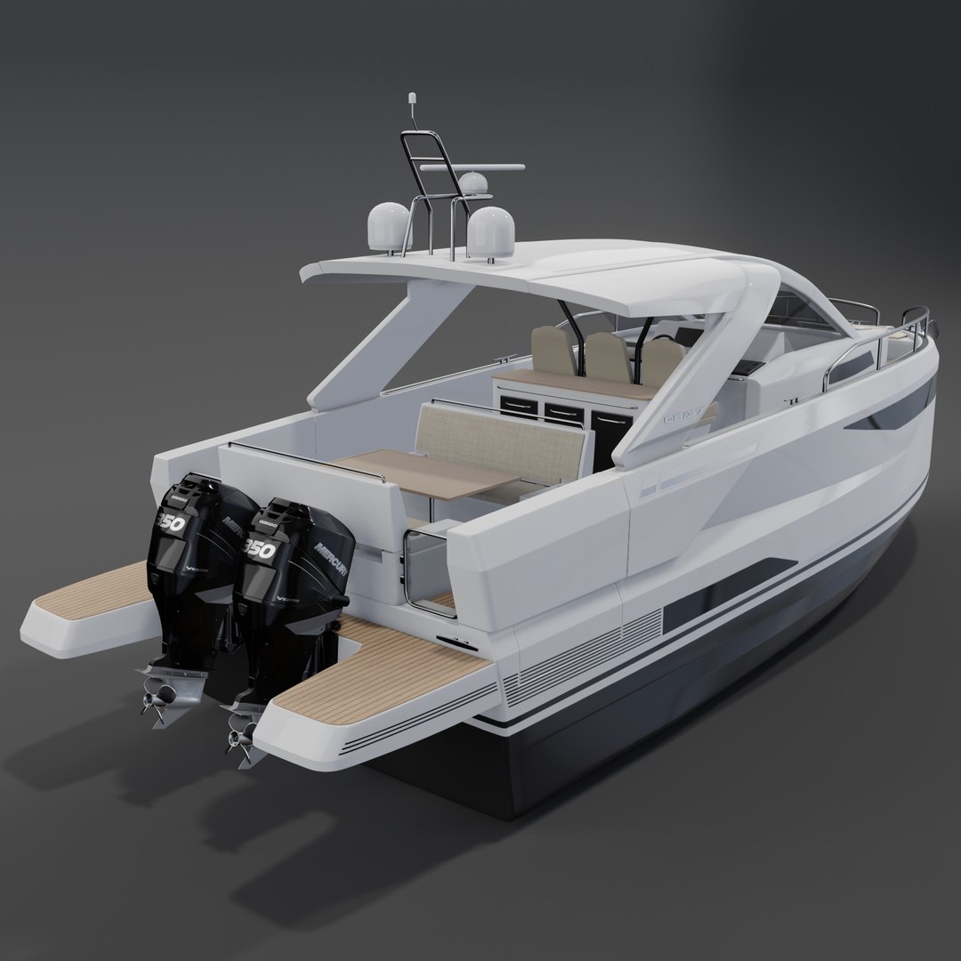 Jeanneau DB37 Luxury Motor Yacht 3D Model 3D Model - TurboSquid 2190395