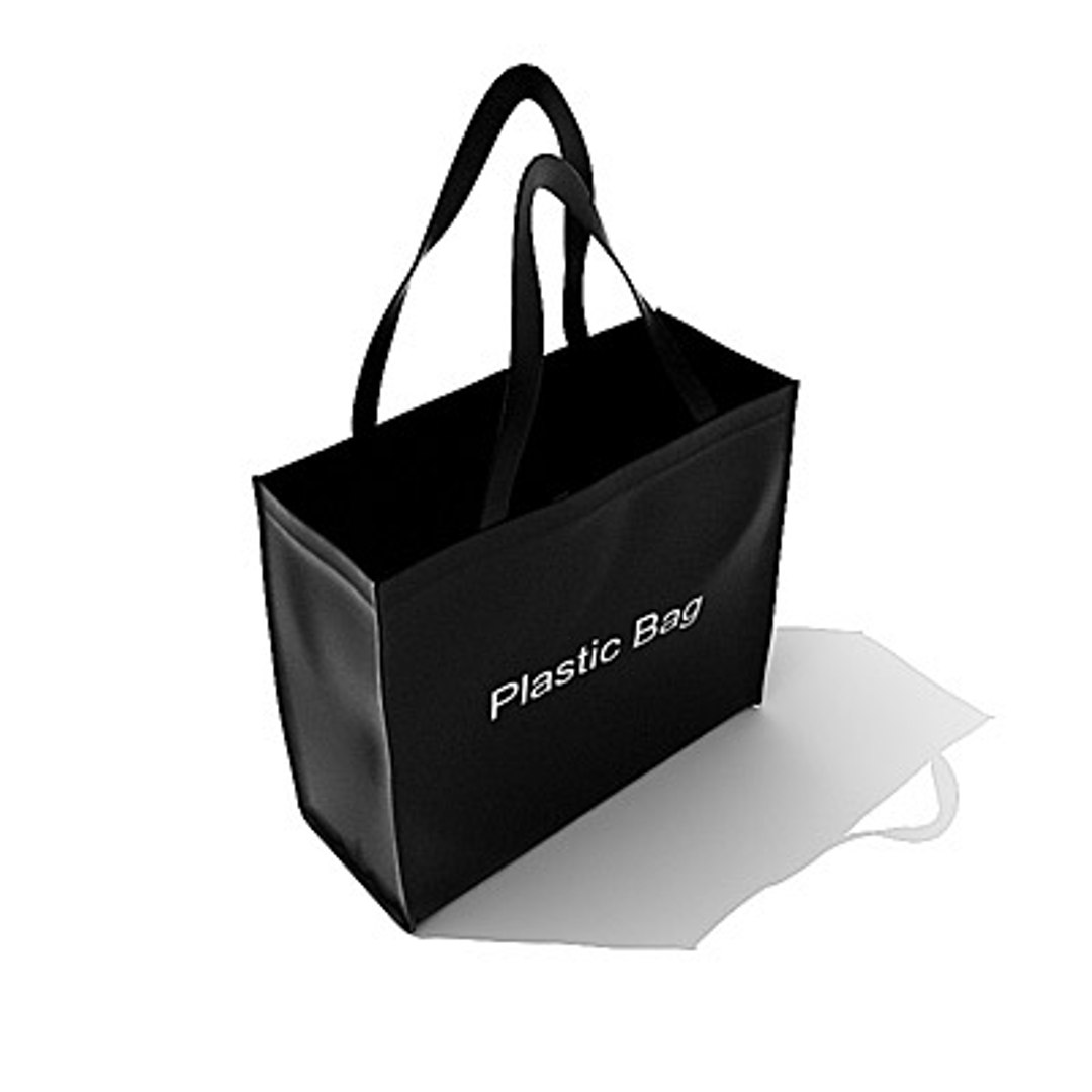 canvas bag 3d model
