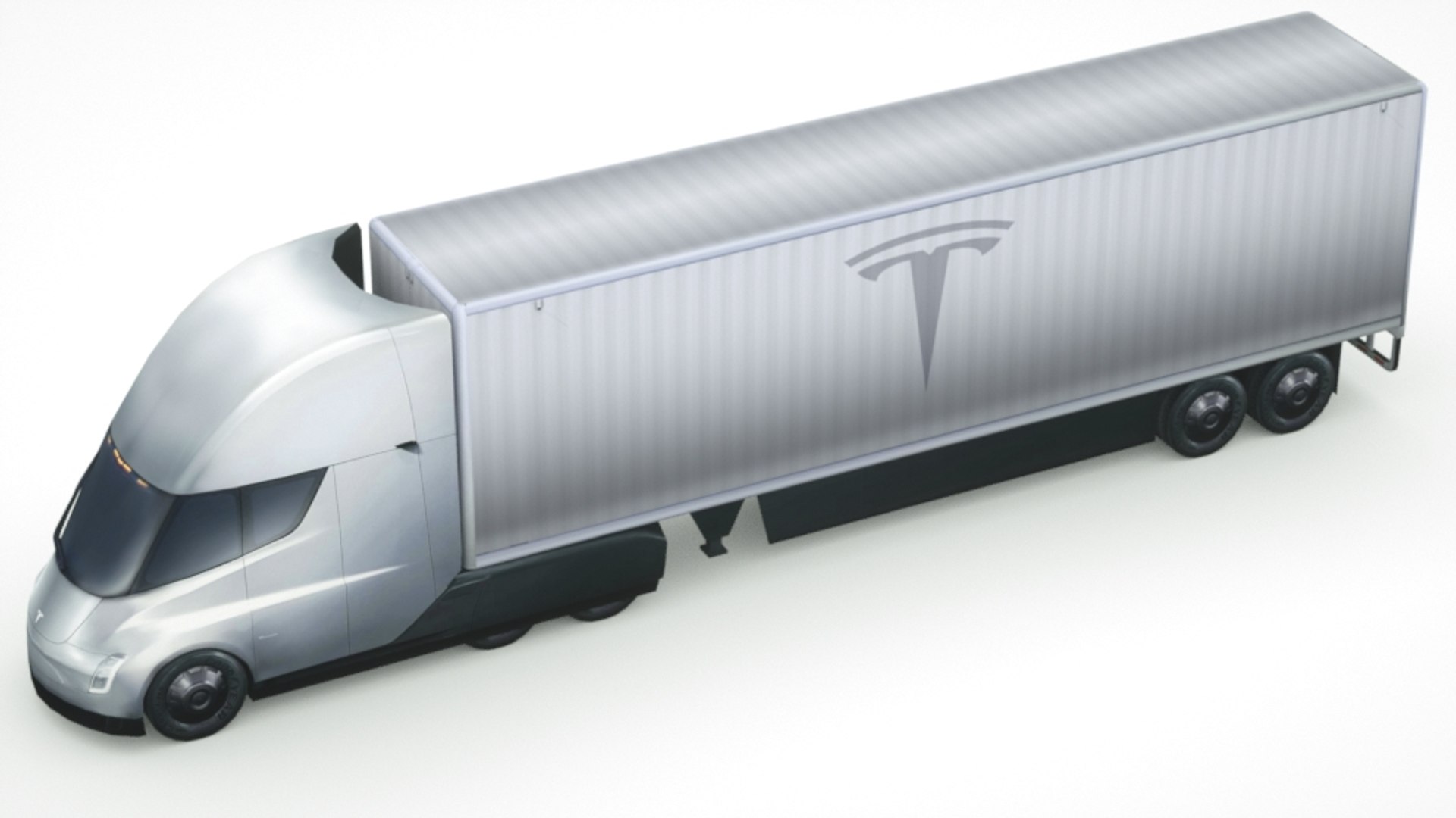 3D Model Tesla Semi Truck - TurboSquid 1288474