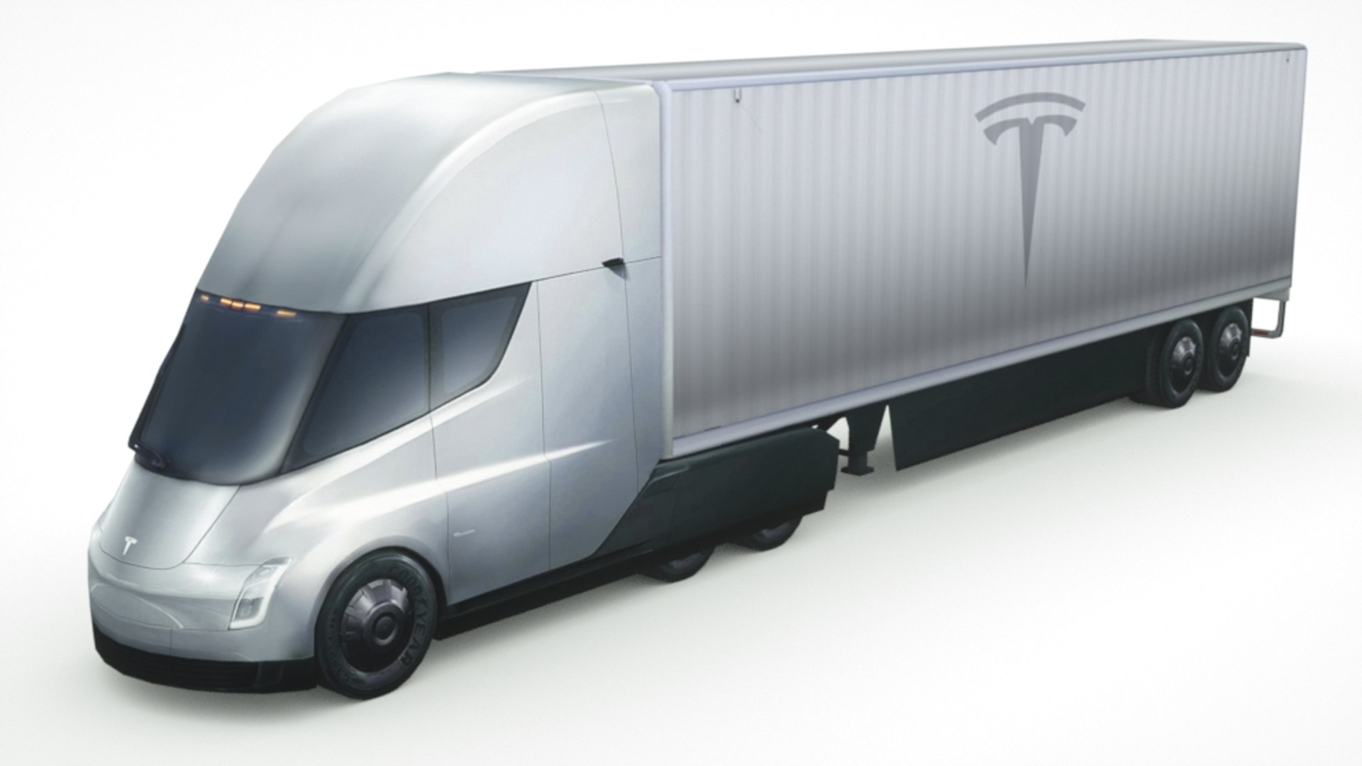 3D Model Tesla Semi Truck - TurboSquid 1288474