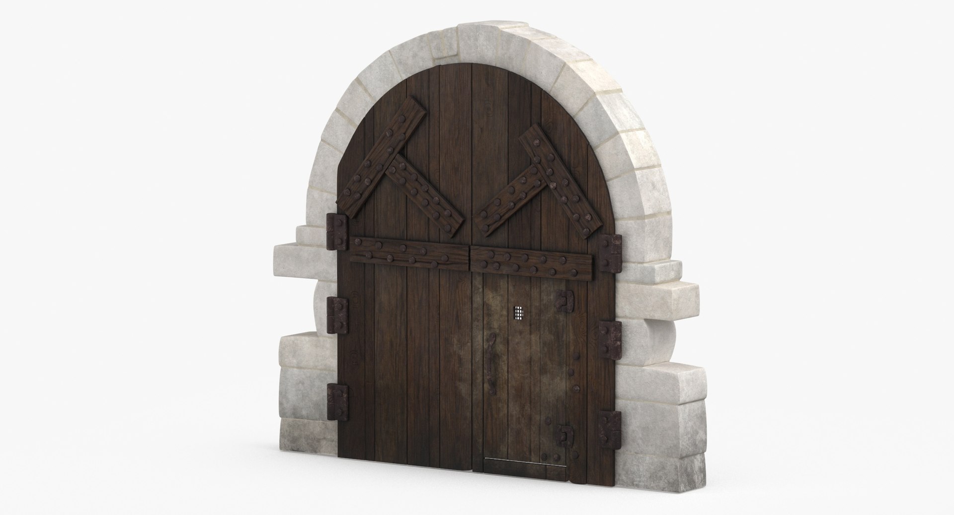 Medieval Castle Gate 3D Model - TurboSquid 1813068