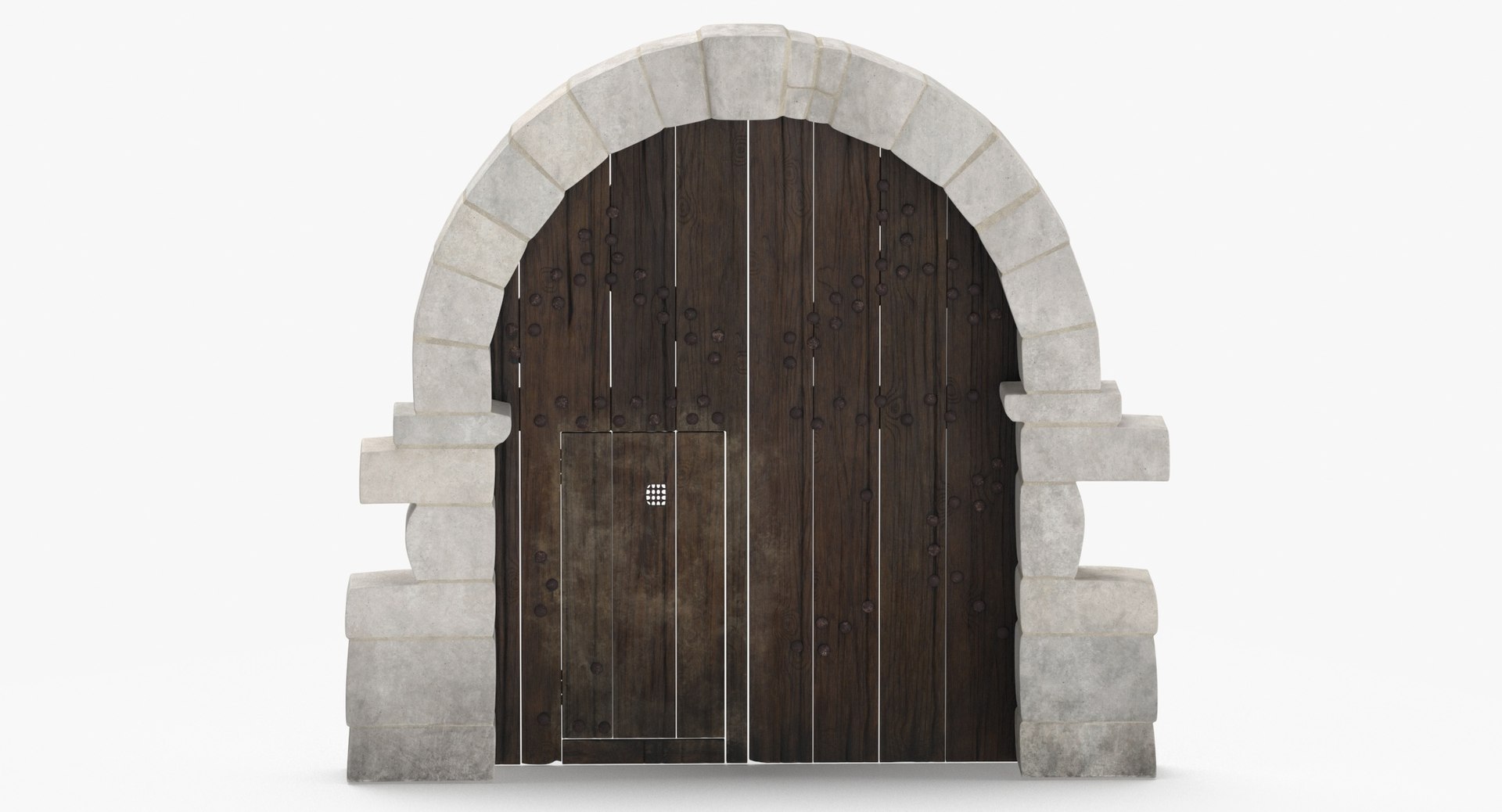 Medieval Castle Gate 3D Model - TurboSquid 1813068