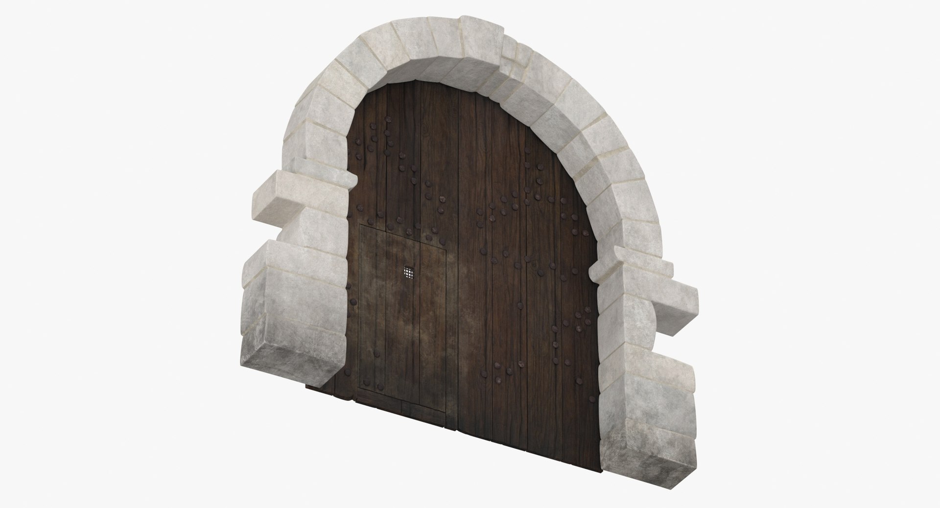 Medieval Castle Gate 3D Model - TurboSquid 1813068