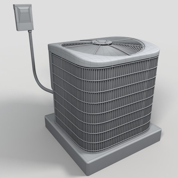 3d model single ac unit