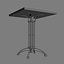 3D cafe table - TurboSquid 1213427