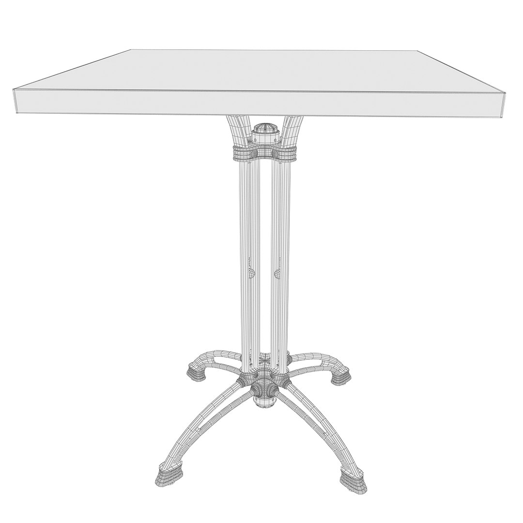 3D cafe table - TurboSquid 1213427