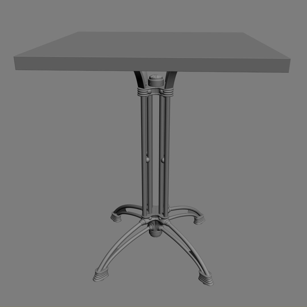 3D cafe table - TurboSquid 1213427