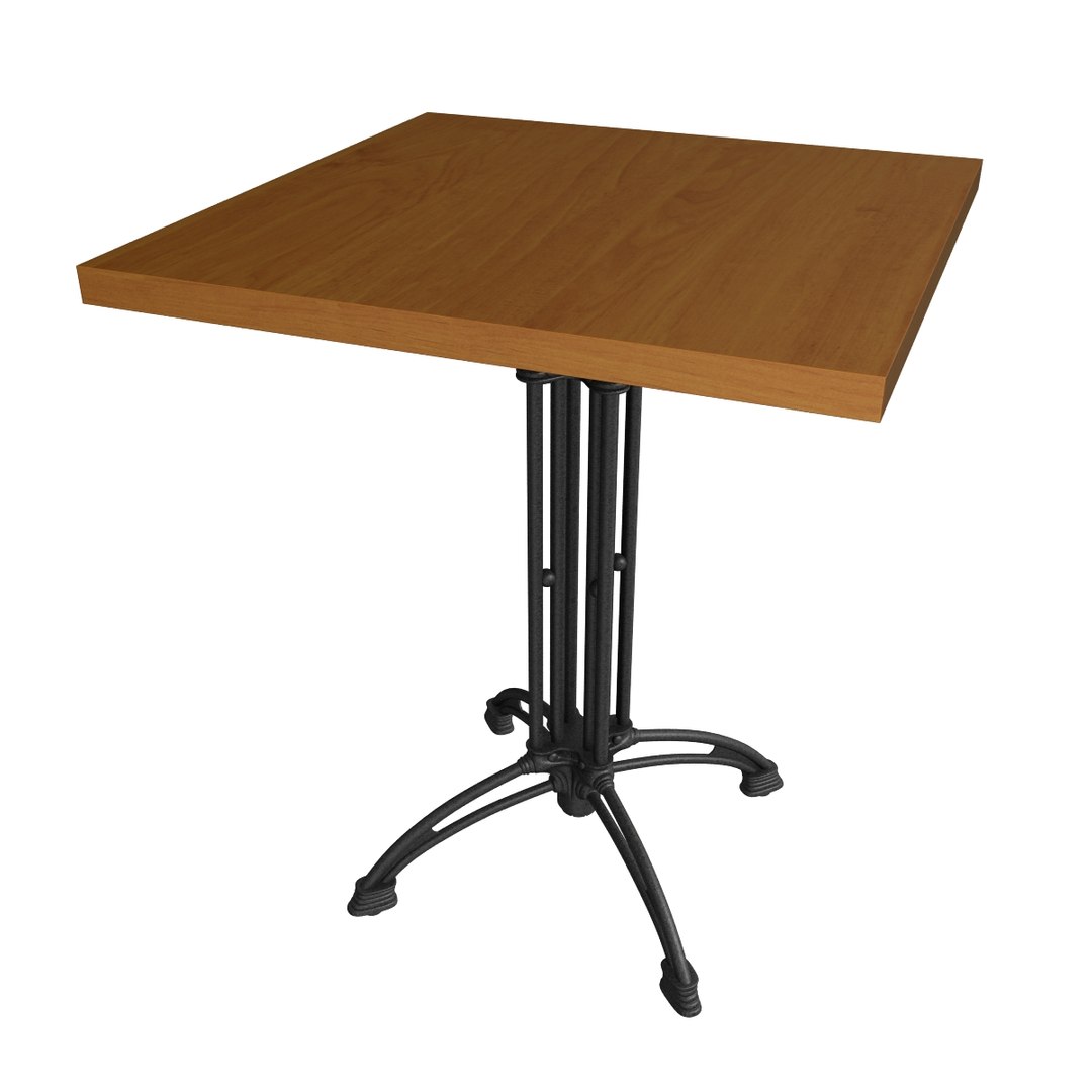 3D cafe table - TurboSquid 1213427