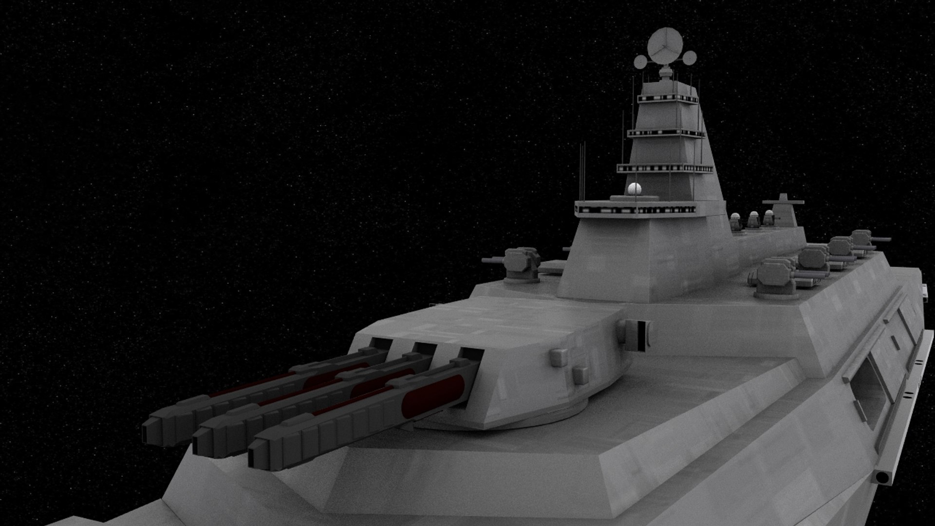 3D Space Battle Carrier Model - TurboSquid 1654772