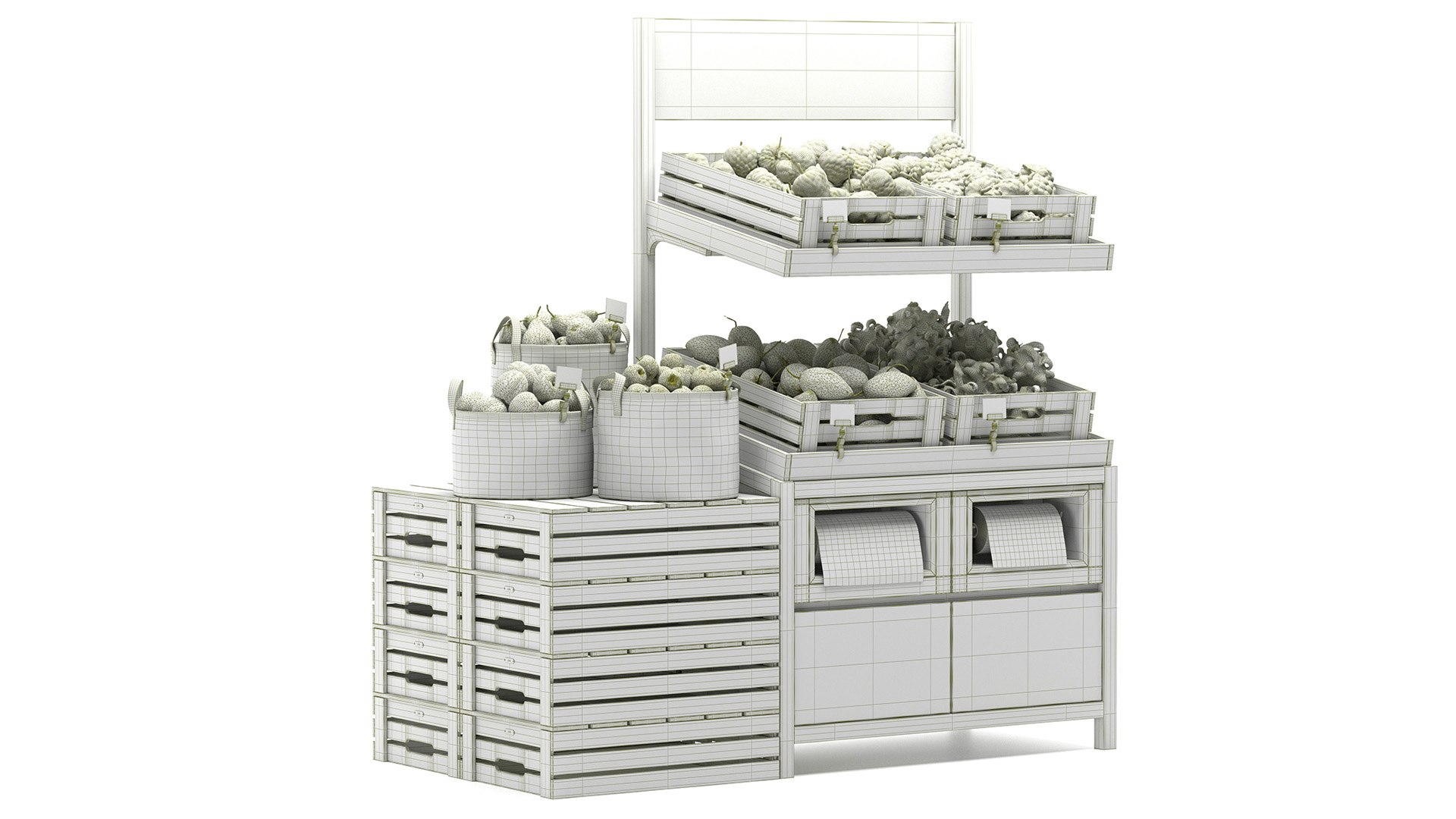 3D Display rack 02 - TurboSquid 2148826