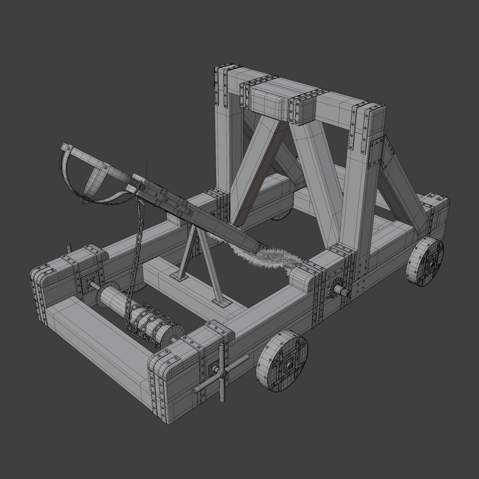 Catapult weapon projectile 3D - TurboSquid 1698872