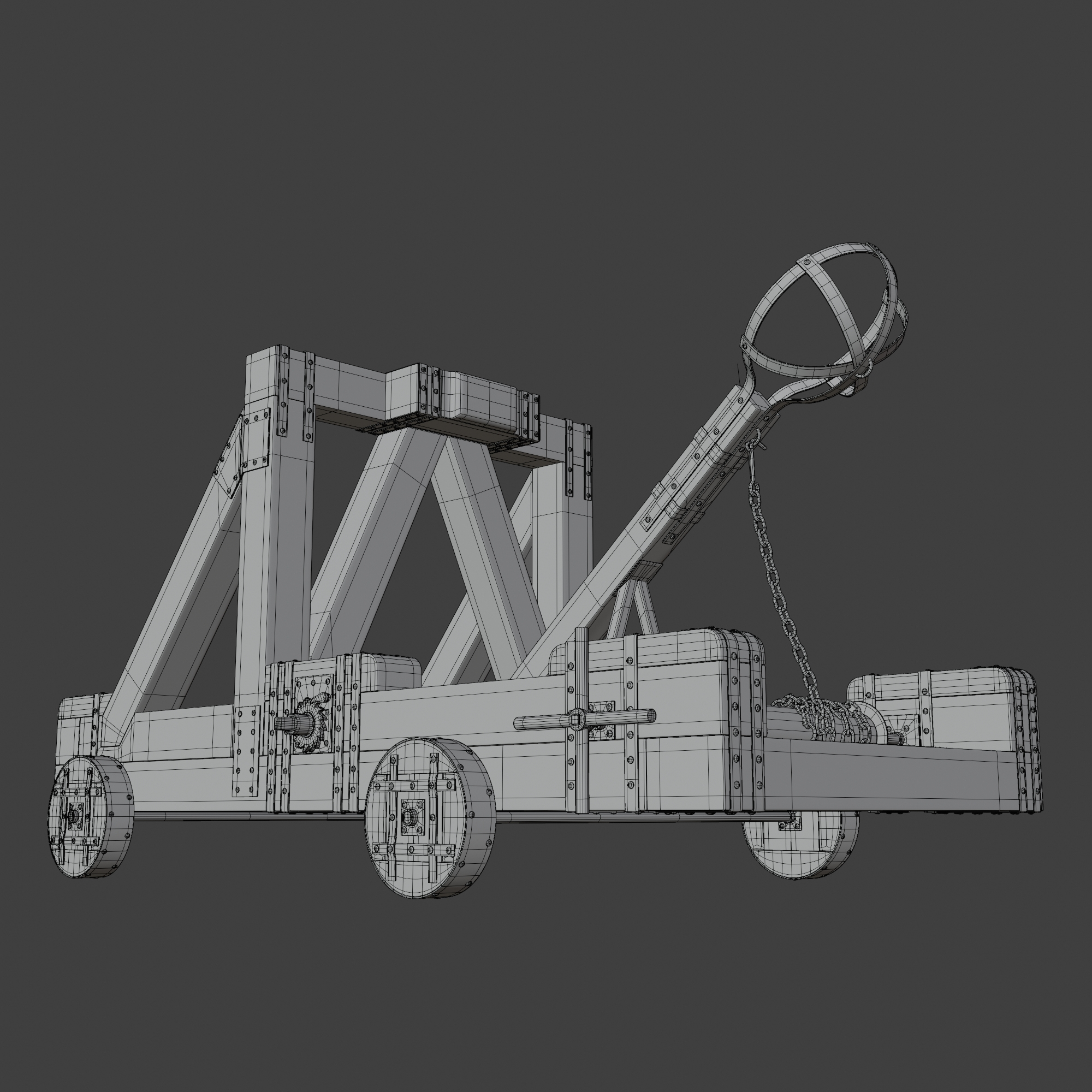 Catapult weapon projectile 3D - TurboSquid 1698872