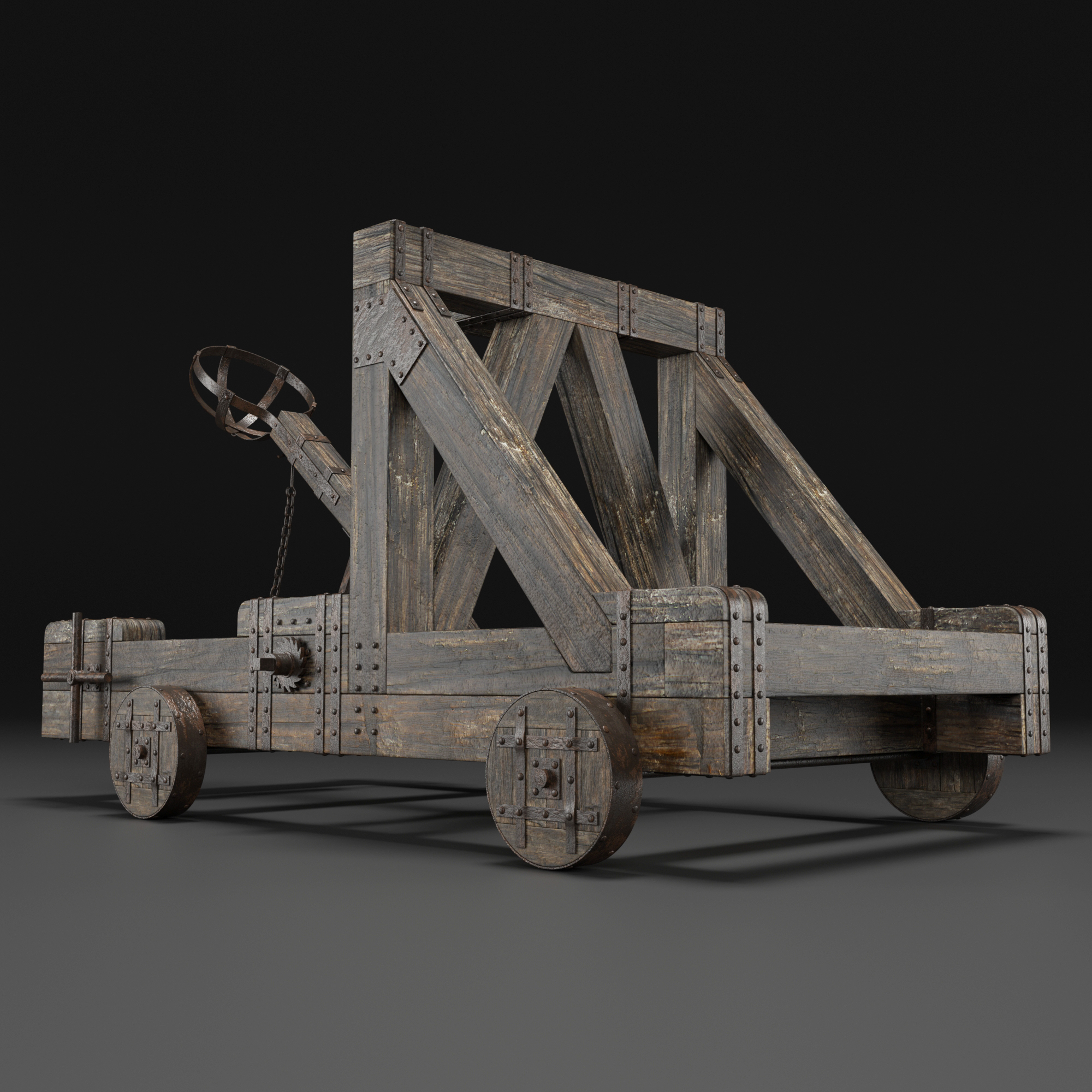 Catapult weapon projectile 3D - TurboSquid 1698872