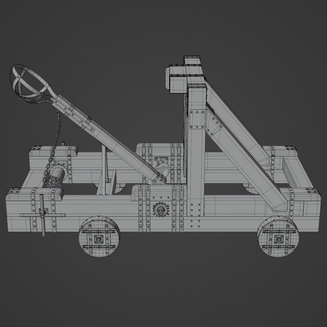 Catapult weapon projectile 3D - TurboSquid 1698872