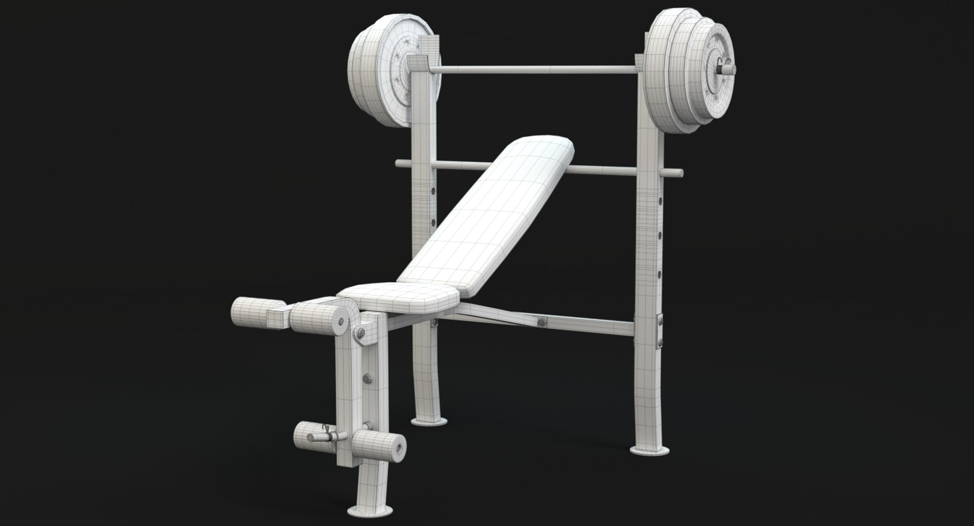 3D Model Bench Press - TurboSquid 1152903