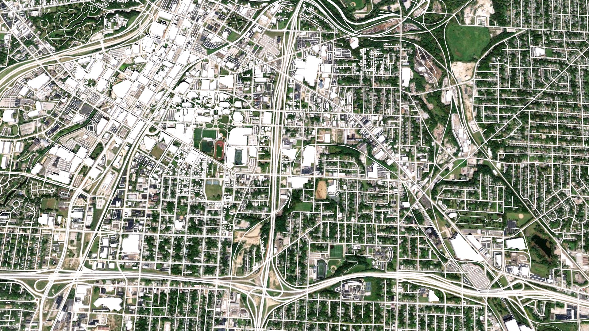 Cityscape Akron Ohio USA 3D Model - TurboSquid 1998872