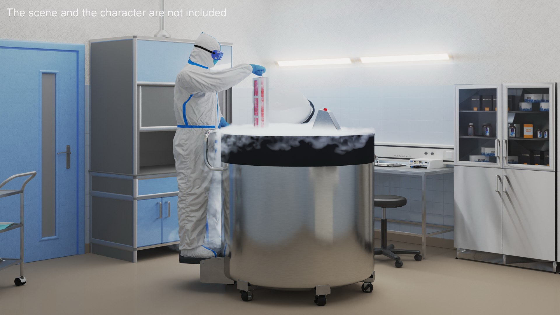 3D Cryogenic Freezer Abeyance model - TurboSquid 1995759