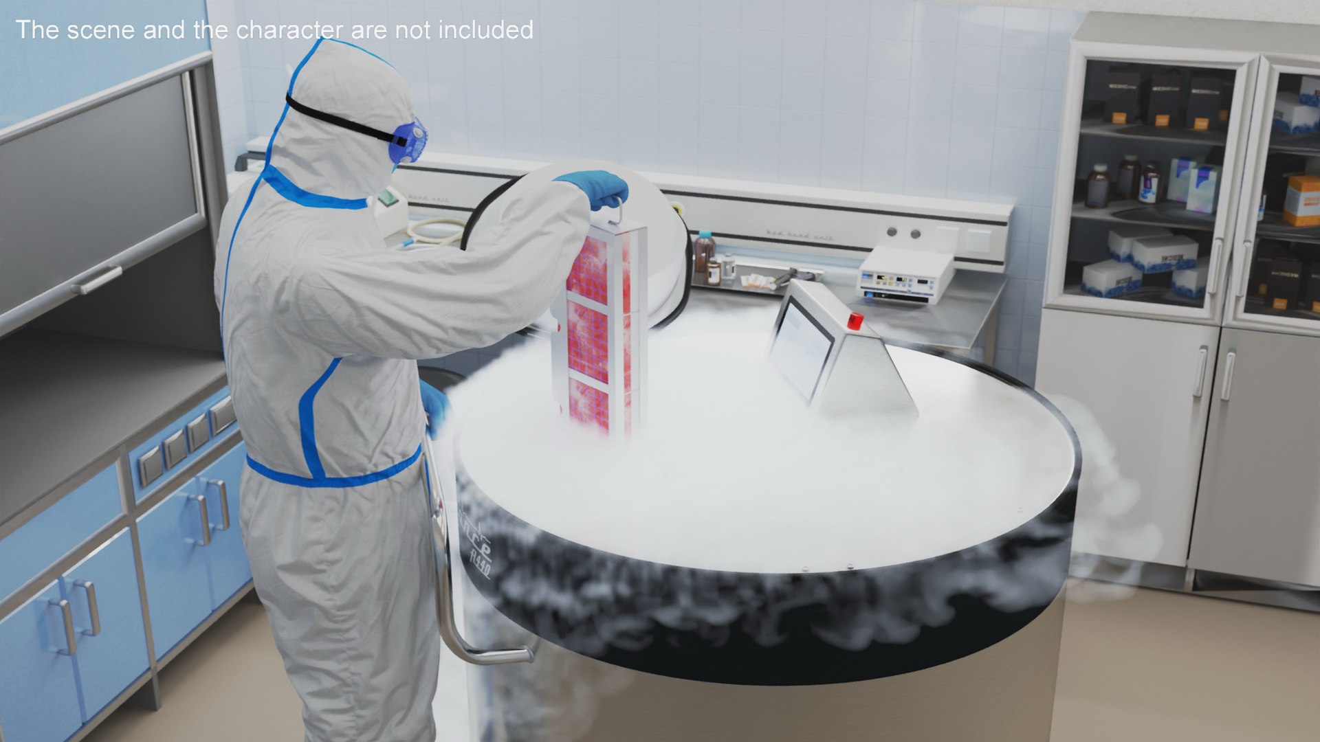 3D Cryogenic Freezer Abeyance model - TurboSquid 1995759