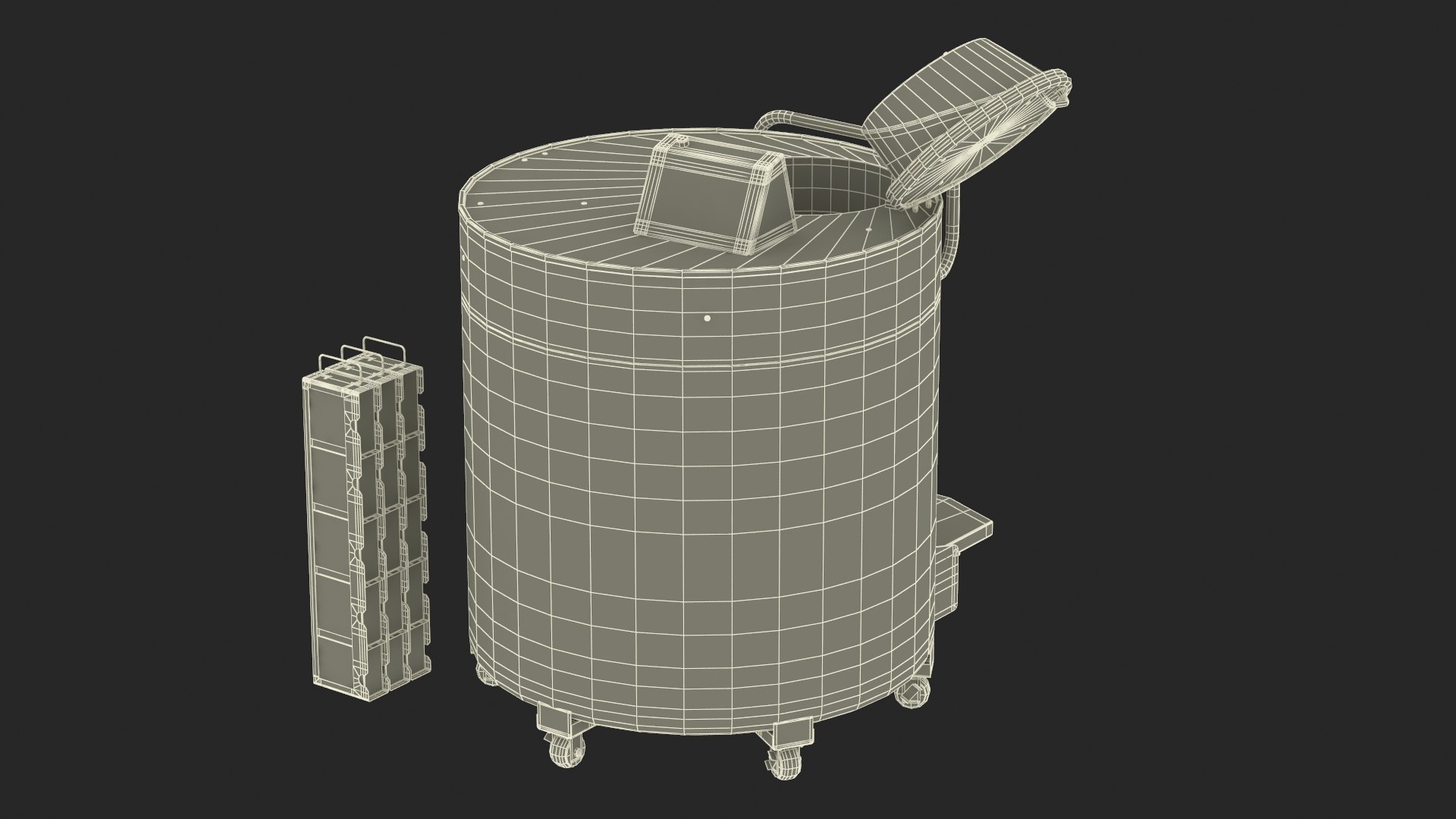 3D Cryogenic Freezer Abeyance Model - TurboSquid 1995759