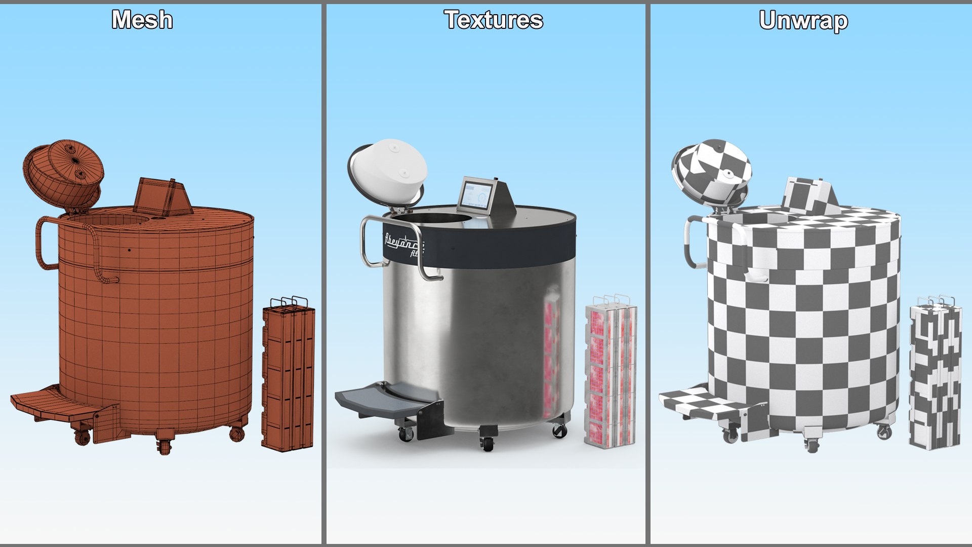 3D Cryogenic Freezer Abeyance model - TurboSquid 1995759
