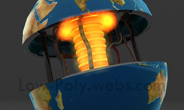 robotic earth 3d c4d