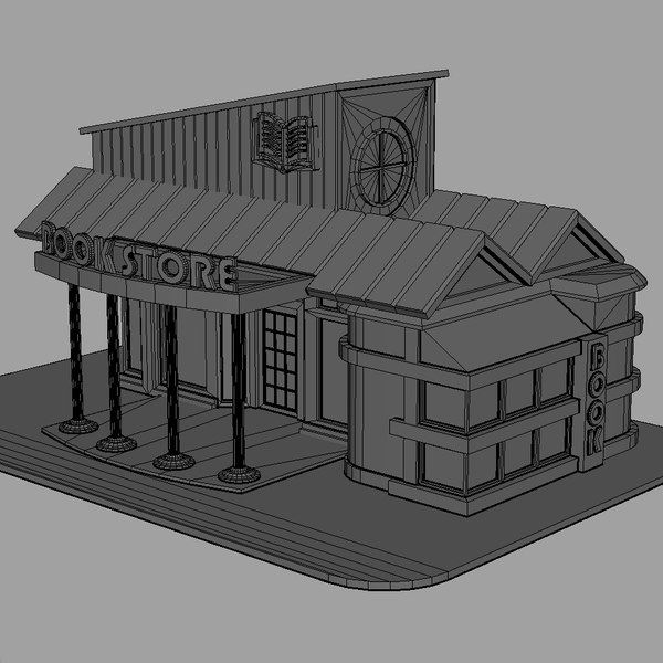3D Book Store 02 - TurboSquid 1758538