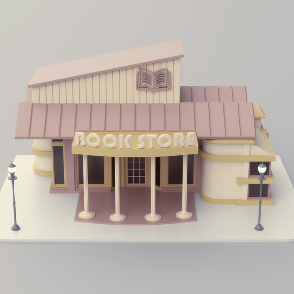 3D Book Store 02 - TurboSquid 1758538