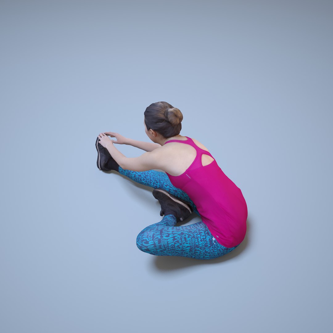 Woman Fitness Human Body 3d Max