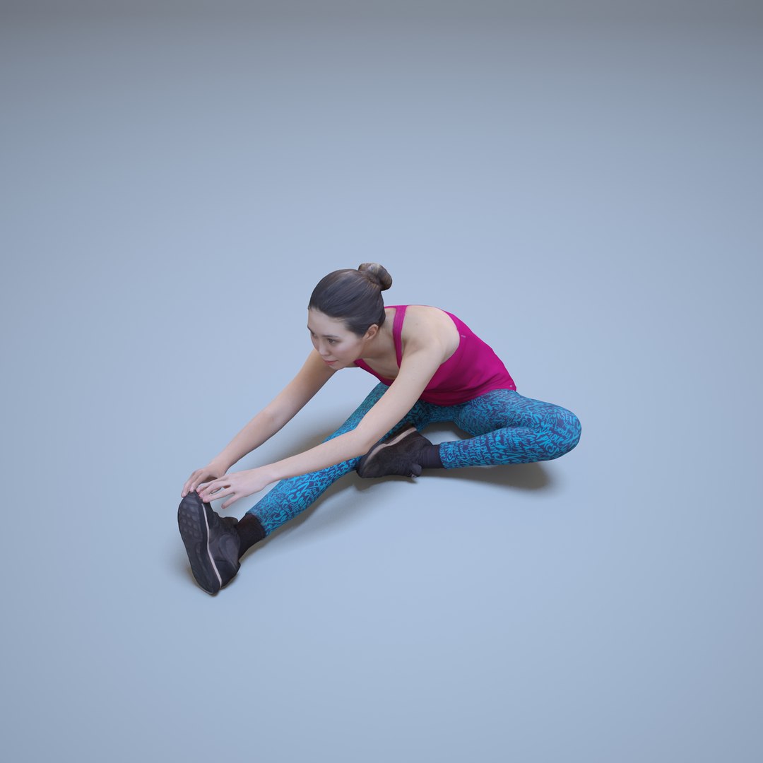 Woman Fitness Human Body 3d Max