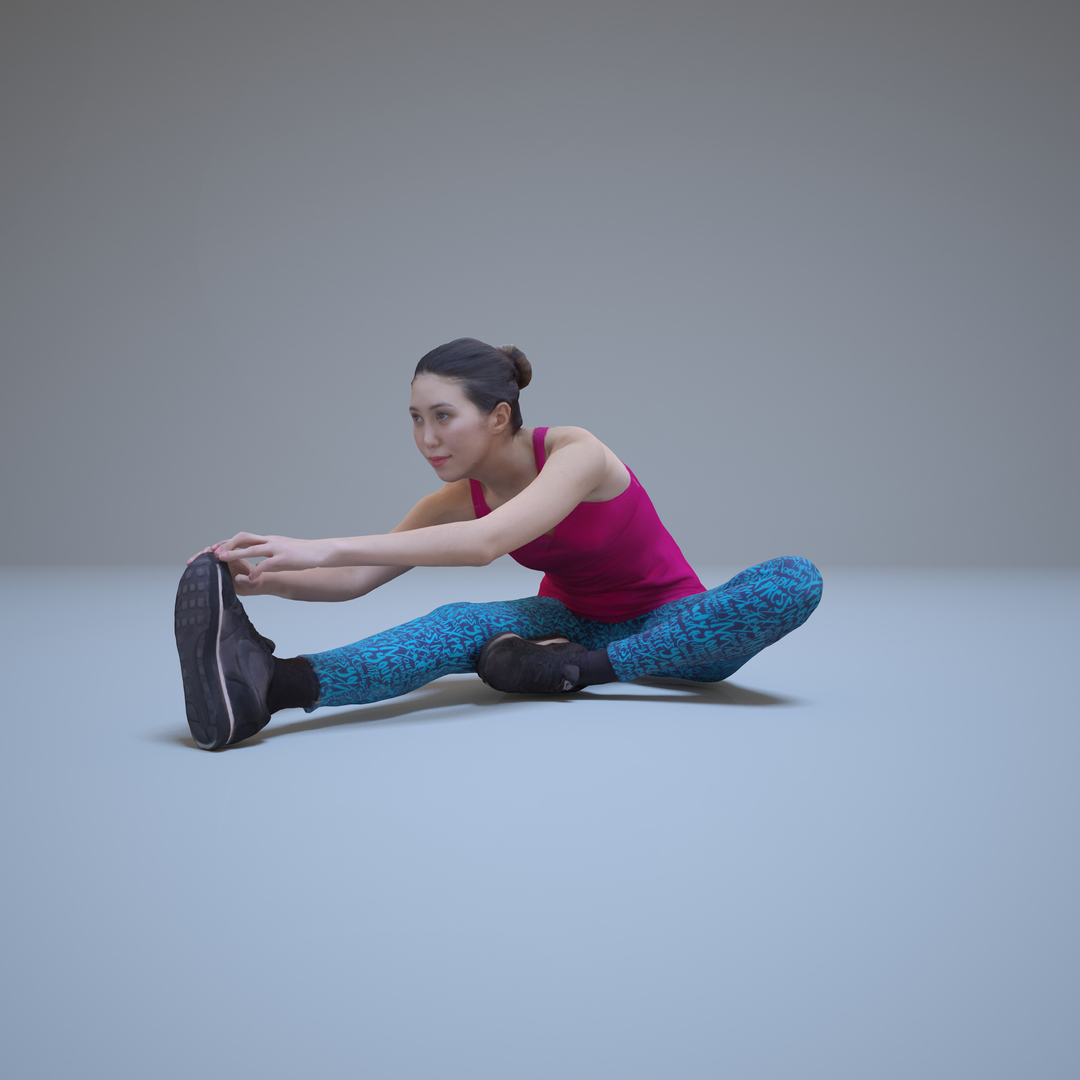 Woman Fitness Human Body 3d Max