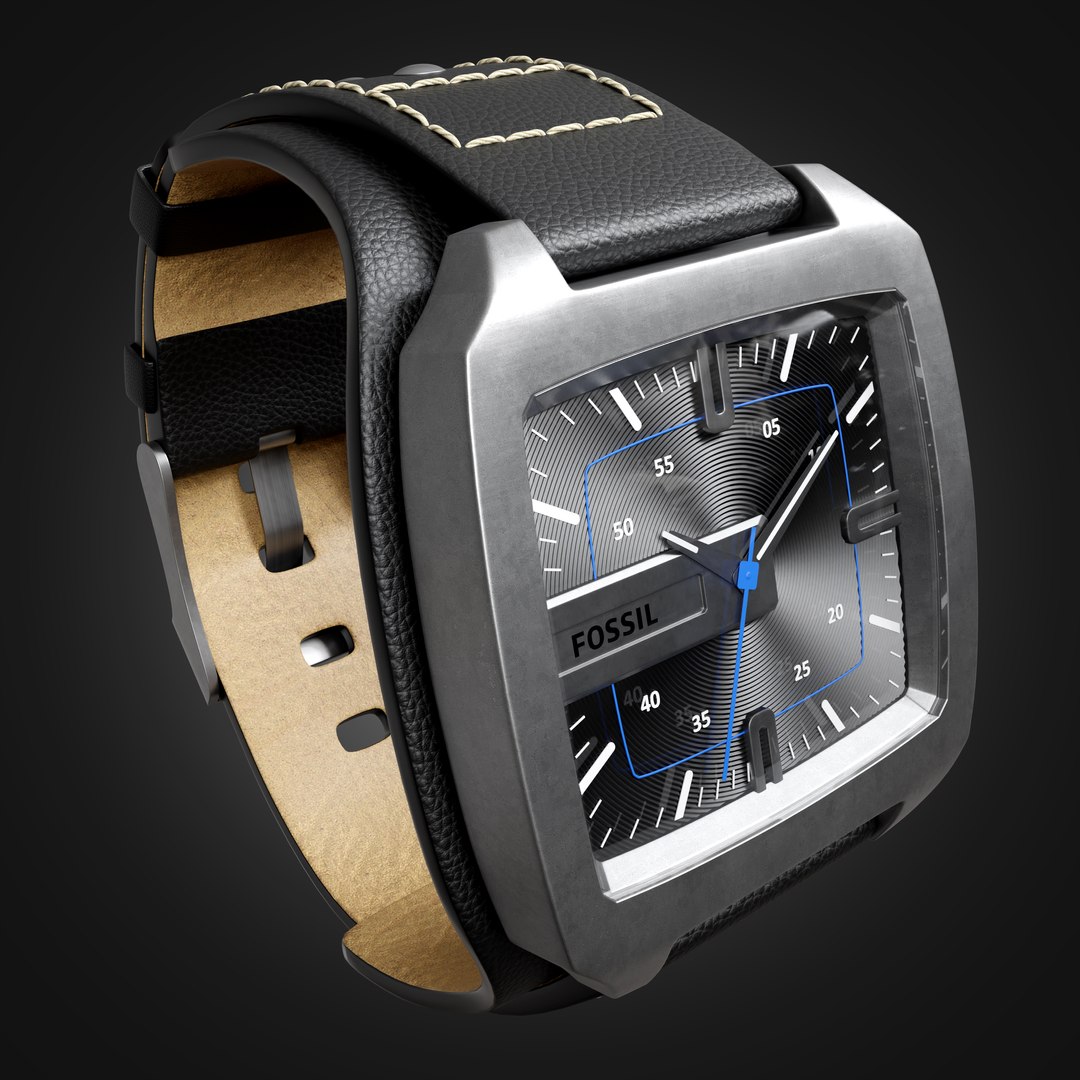 3D Fossil Watch Model JR-9991 - TurboSquid 2218179