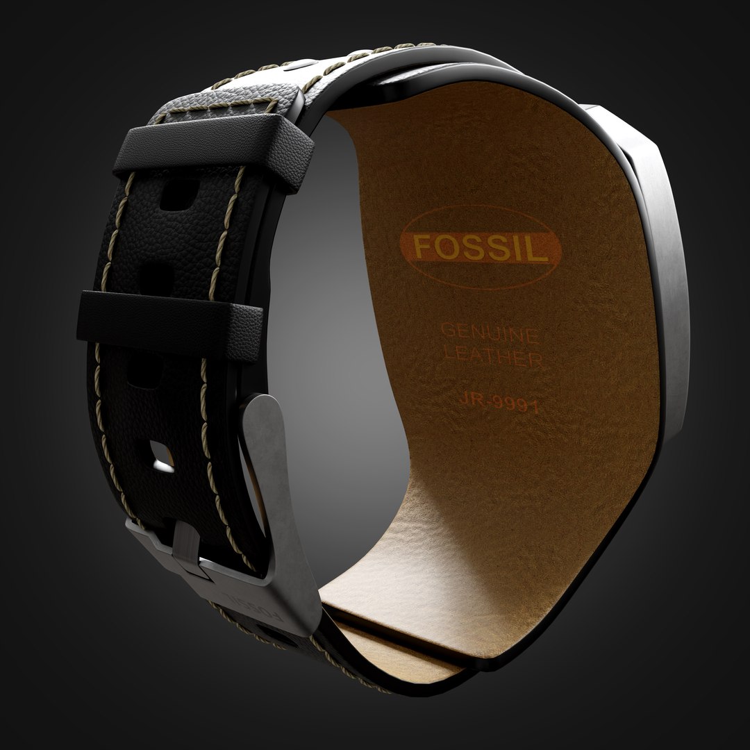 3D Fossil Watch Model JR-9991 - TurboSquid 2218179