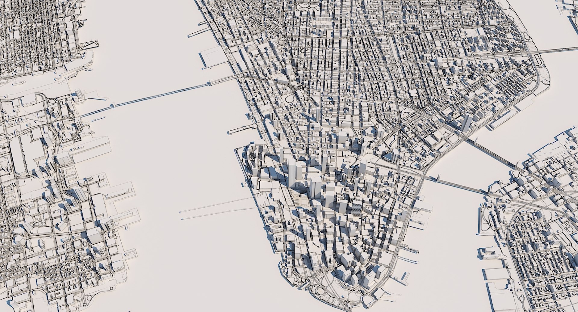 3D Manhattan Gis Model - TurboSquid 1574860