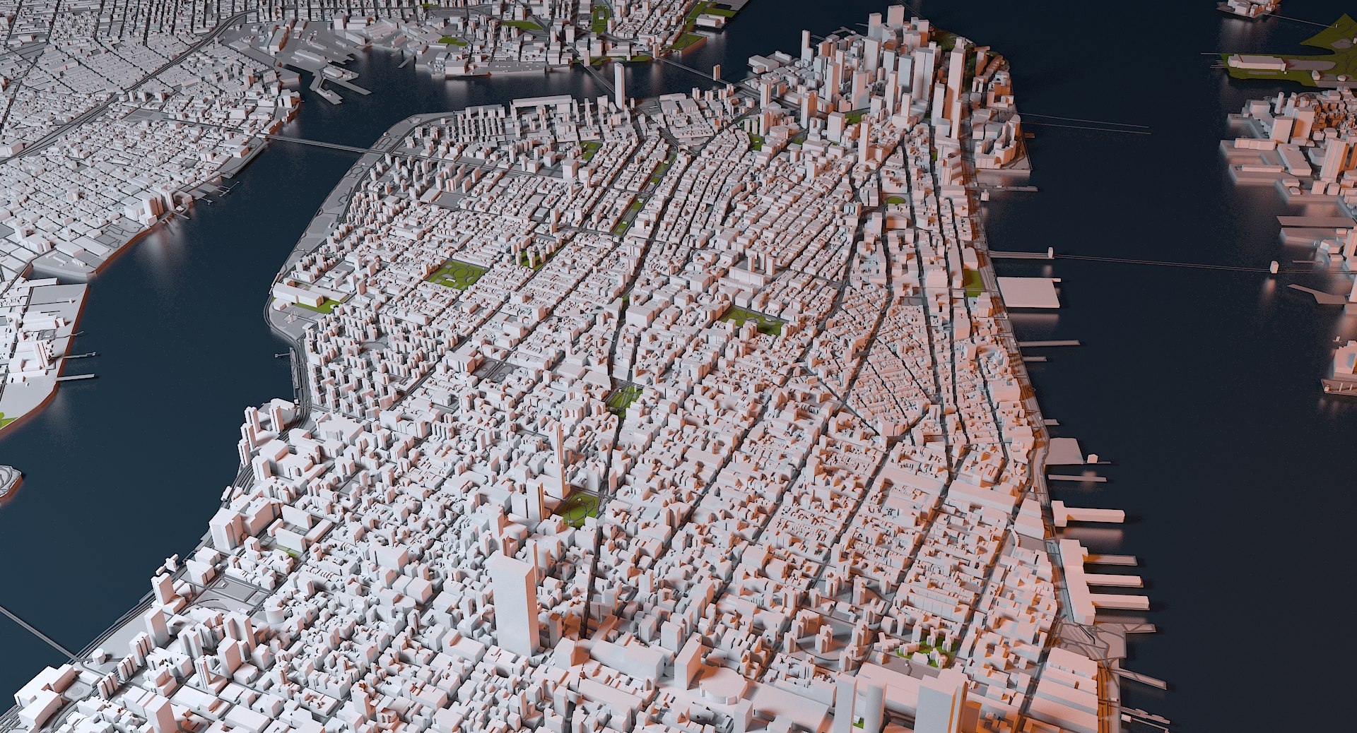 3D Manhattan Gis Model - TurboSquid 1574860