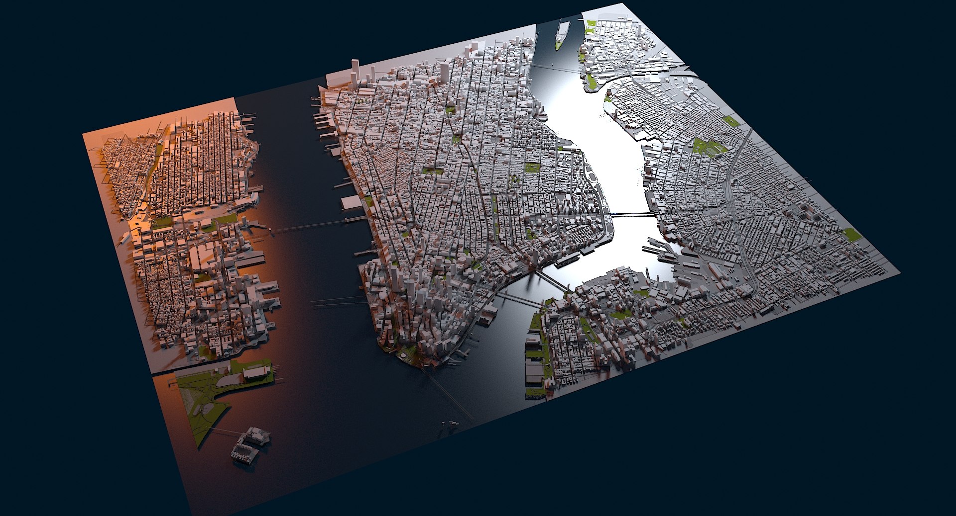 3D Manhattan Gis Model - TurboSquid 1574860