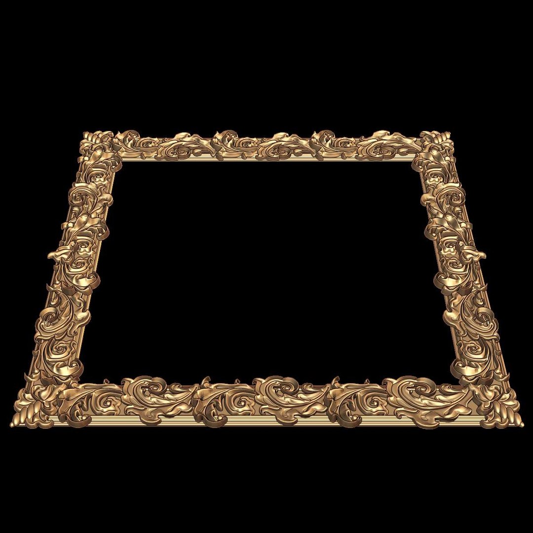 Mirror Frame Stl Cnc 3d 3ds
