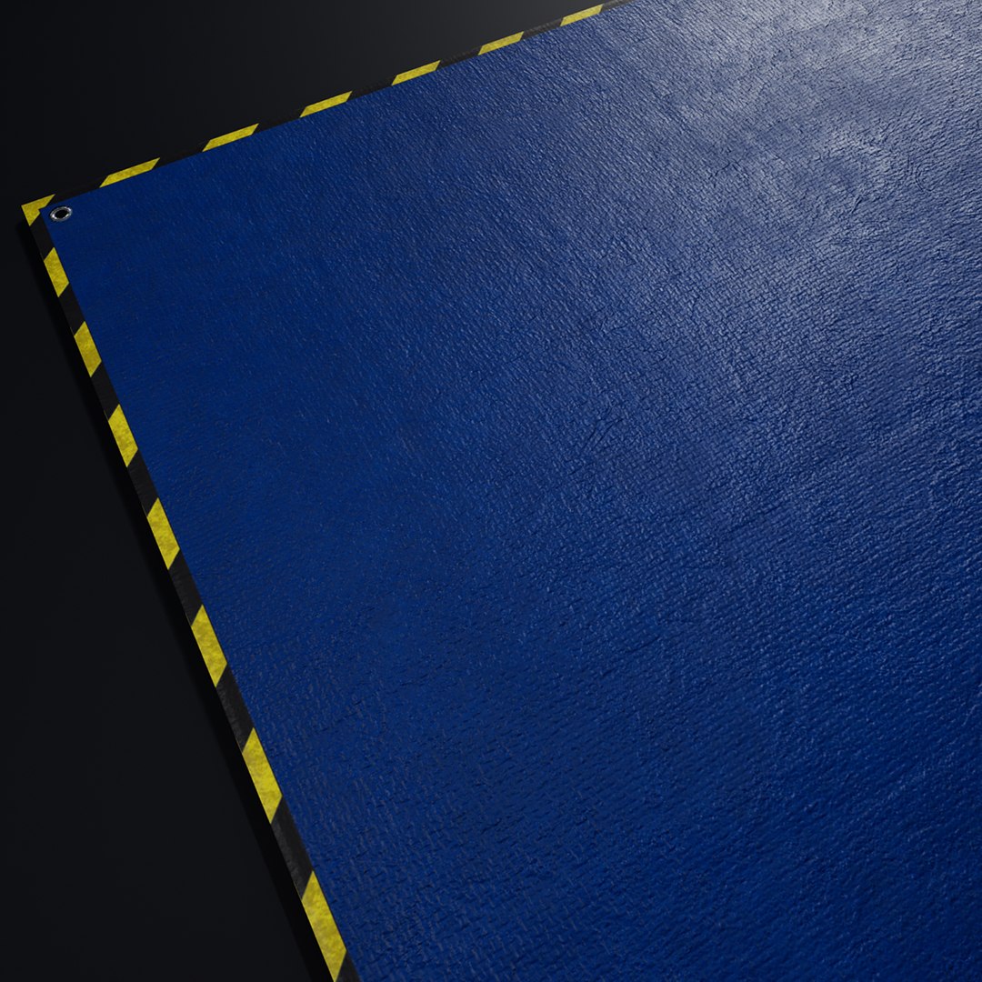 3D Model Tarp Blue PBR - TurboSquid 1300417