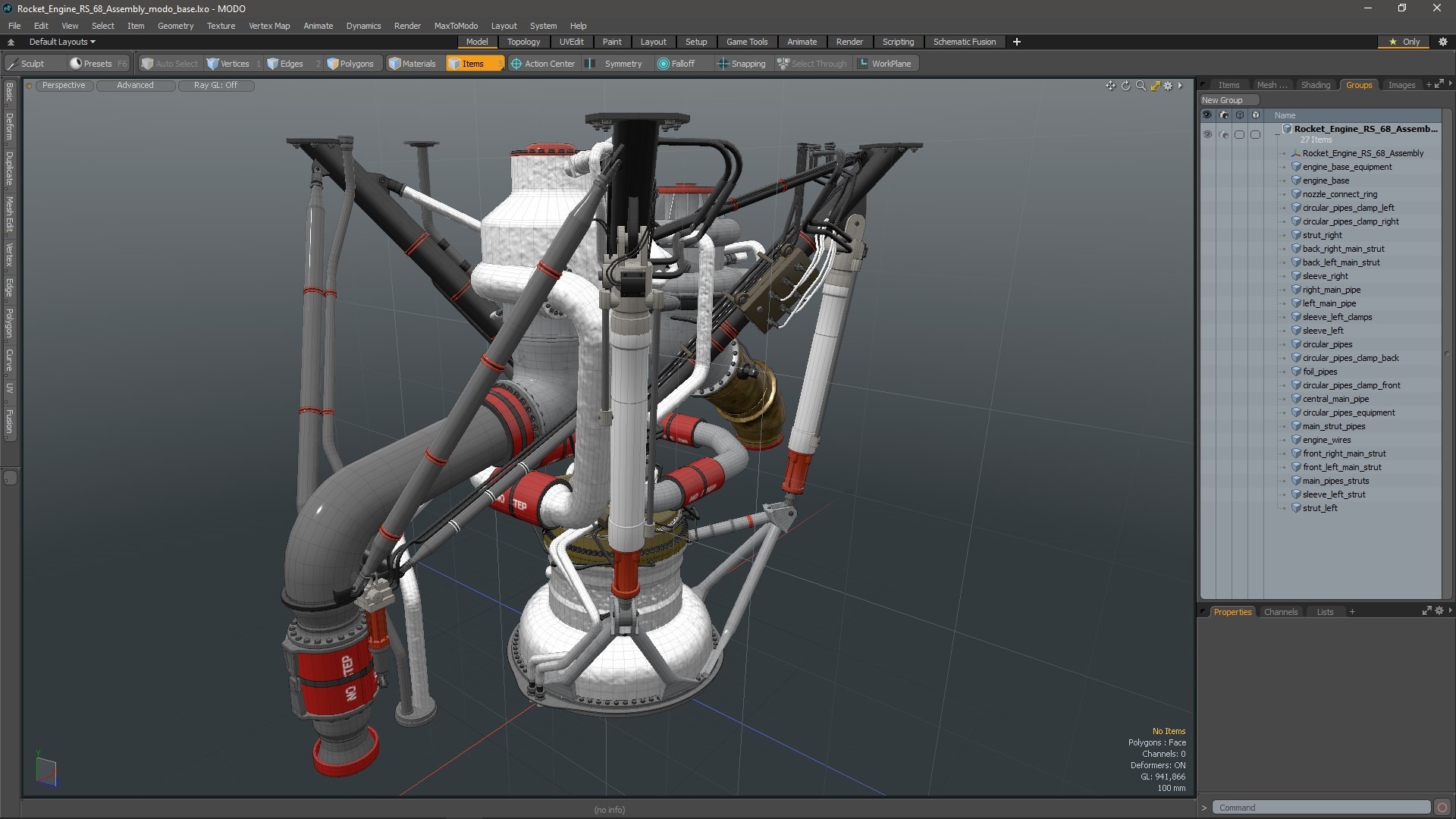 3D Rocket Engine RS 68 Assembly Model - TurboSquid 2291168
