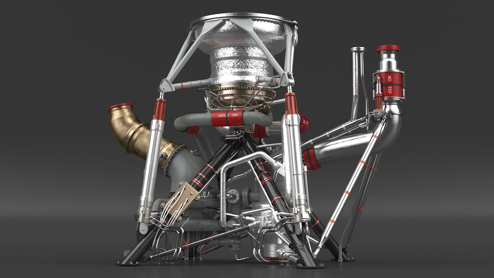 3D Rocket Engine RS 68 Assembly Model - TurboSquid 2291168