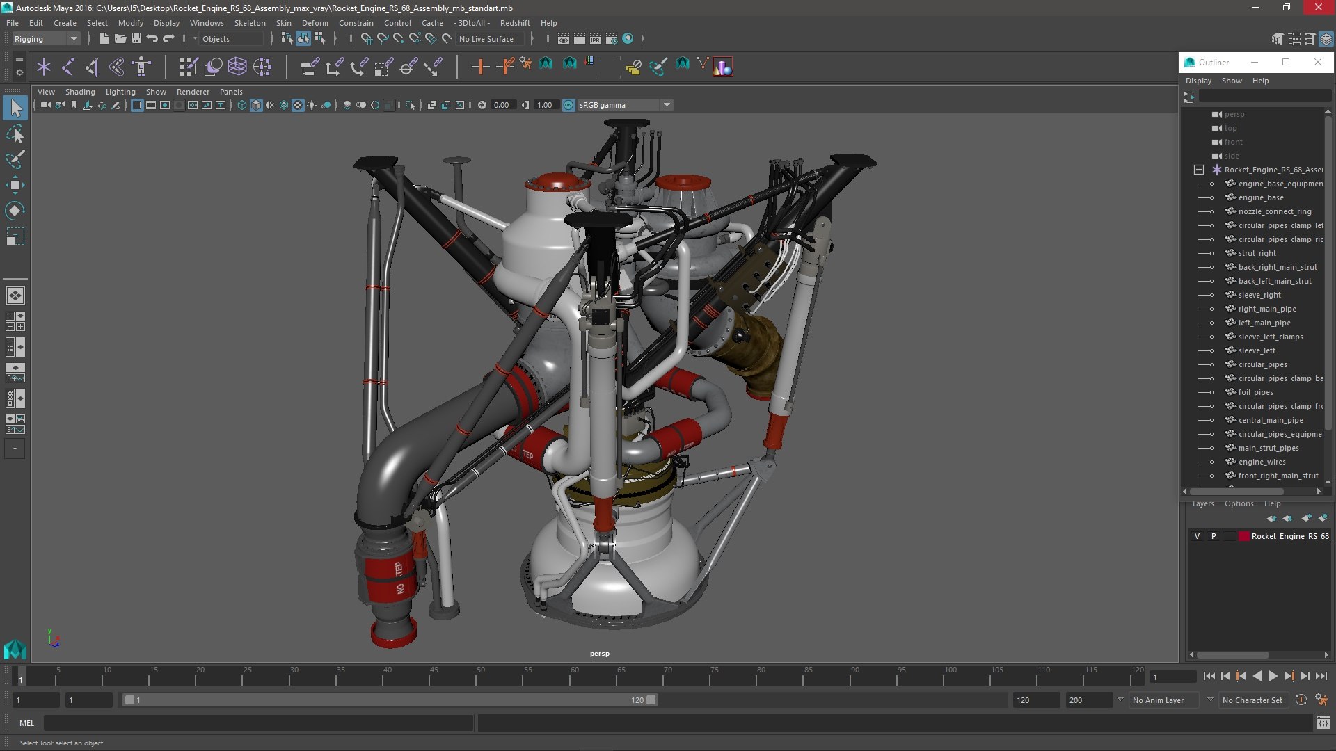 3D Rocket Engine RS 68 Assembly Model - TurboSquid 2291168