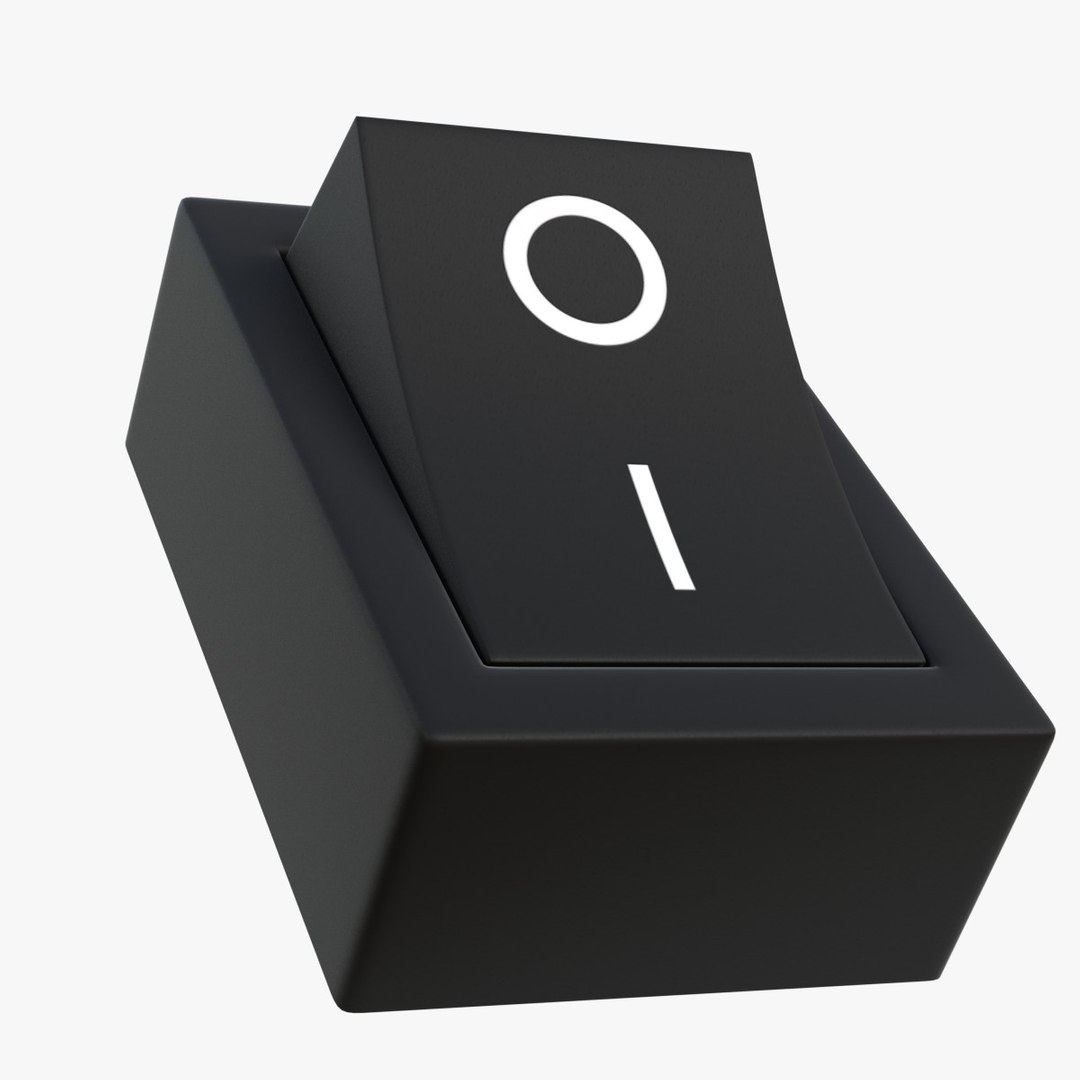 Power switch 3D model - TurboSquid 1542785
