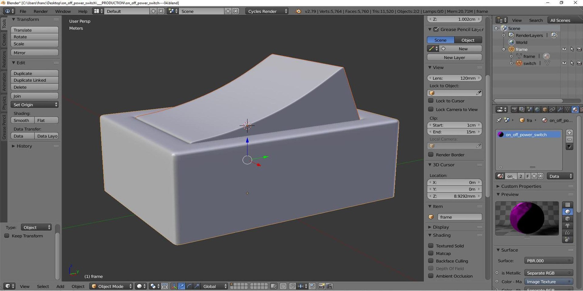 Power Switch 3D Model - TurboSquid 1542785
