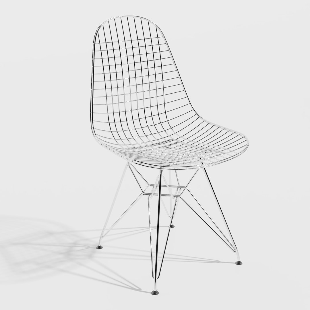 modelo 3d Silla Eames DKR Wire gratis - TurboSquid 1320123