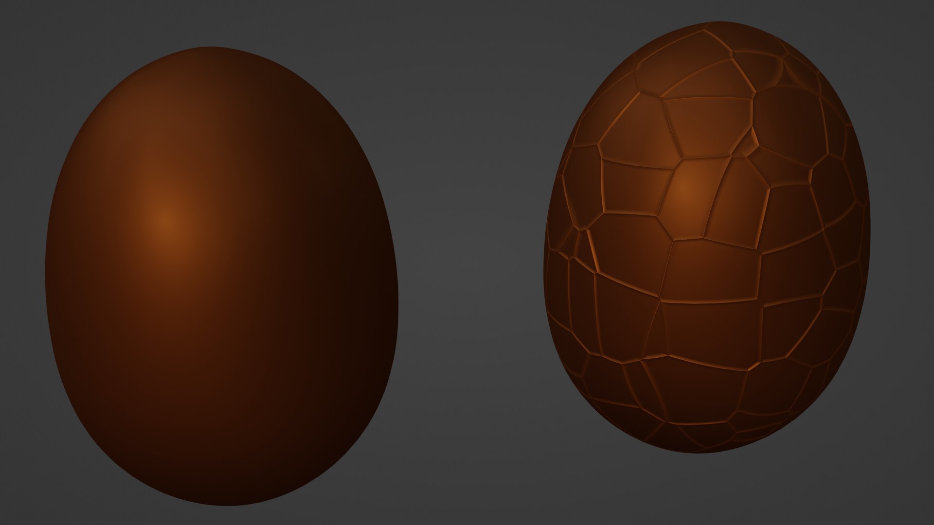 3D Model Eggs - Cracked Normal Chocolate - TurboSquid 2057292