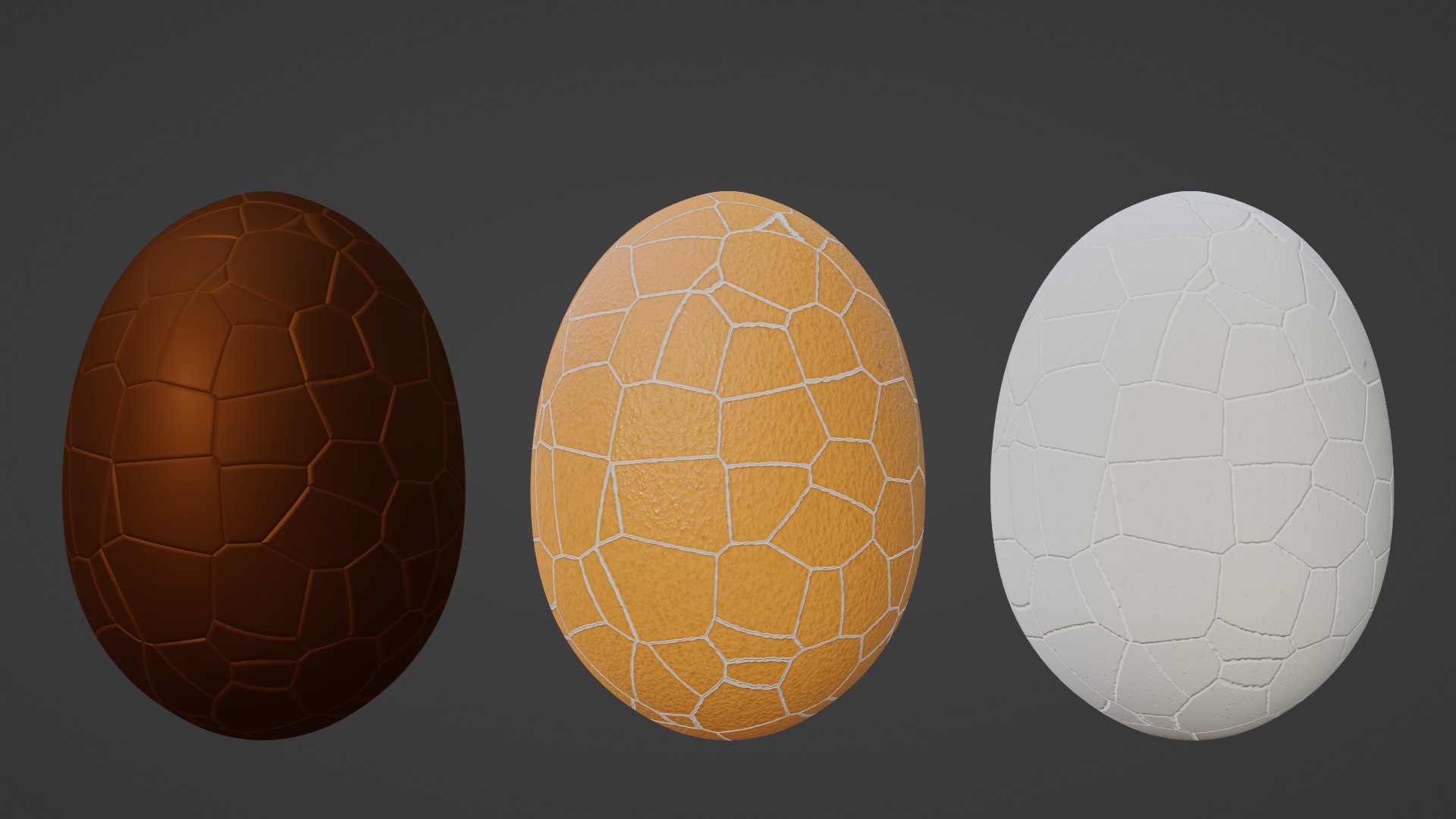 3D Model Eggs - Cracked Normal Chocolate - TurboSquid 2057292
