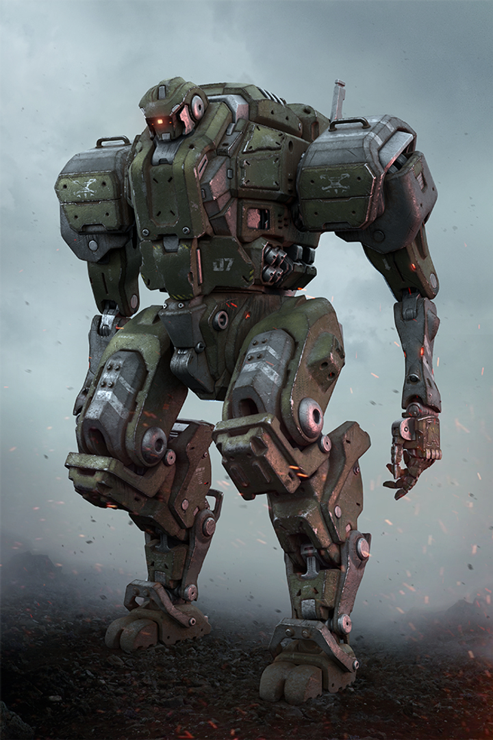 3D mech pbr - TurboSquid 1307834