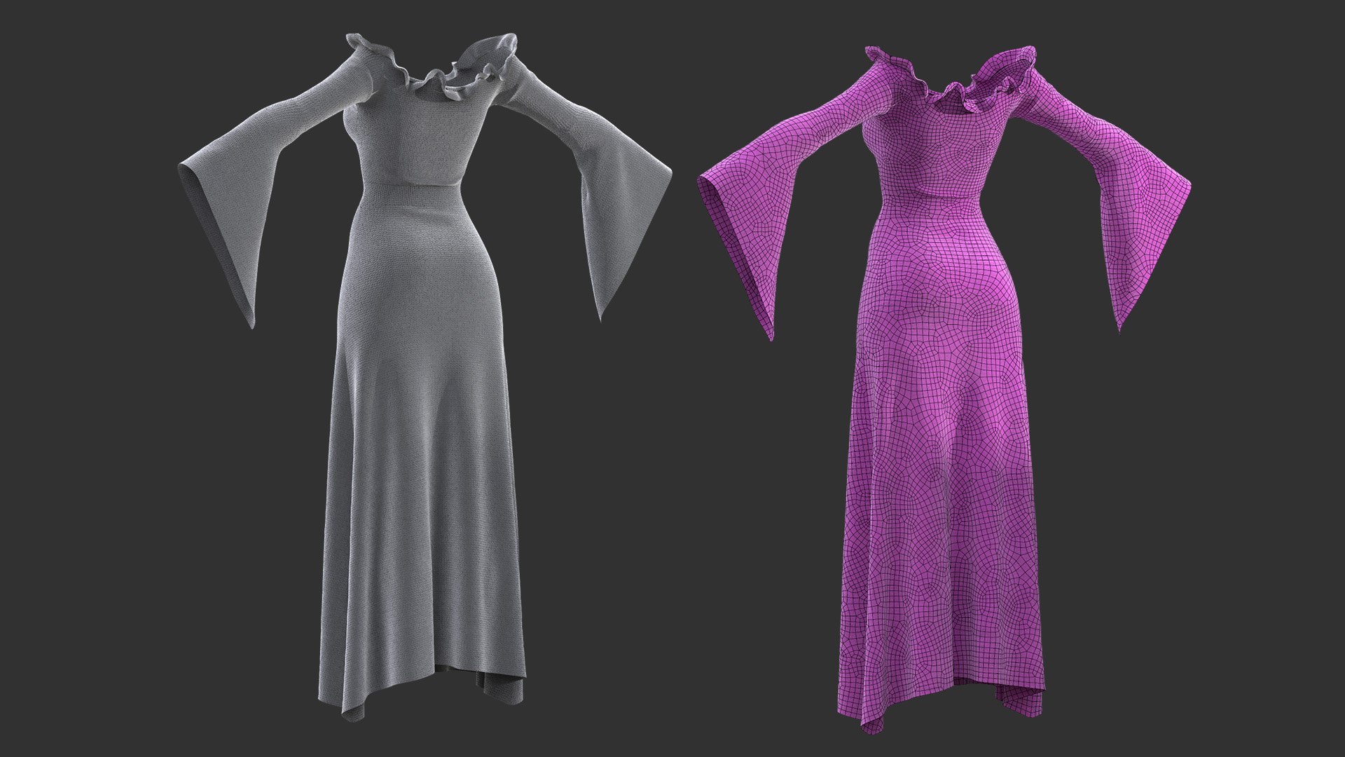 3D Stylized Dress - TurboSquid 2082519